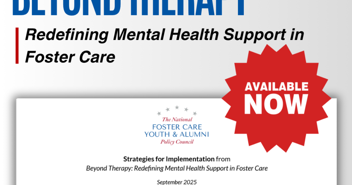 National Policy Council New Release on Foster Youth Mental Health ...